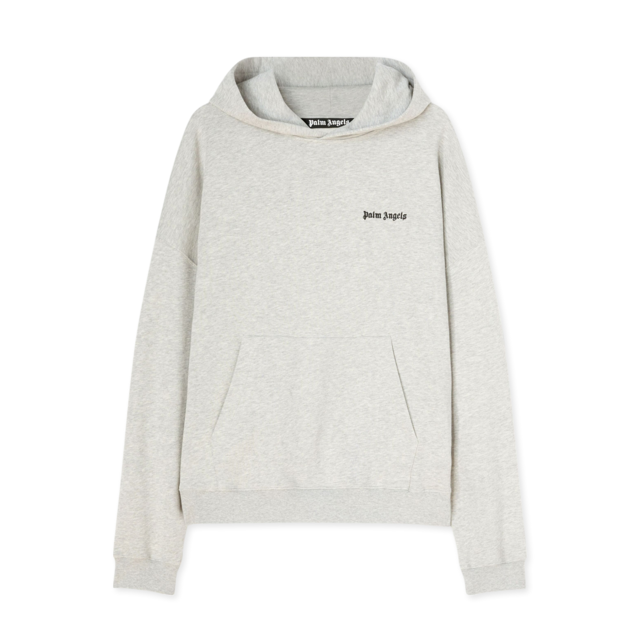 Buzo Tipo Hoodie Gris Palm Angels Embroidered Logo